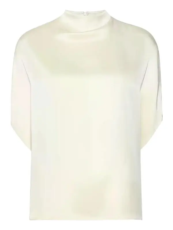 Lapointe Mock-neck Top - Neutrals