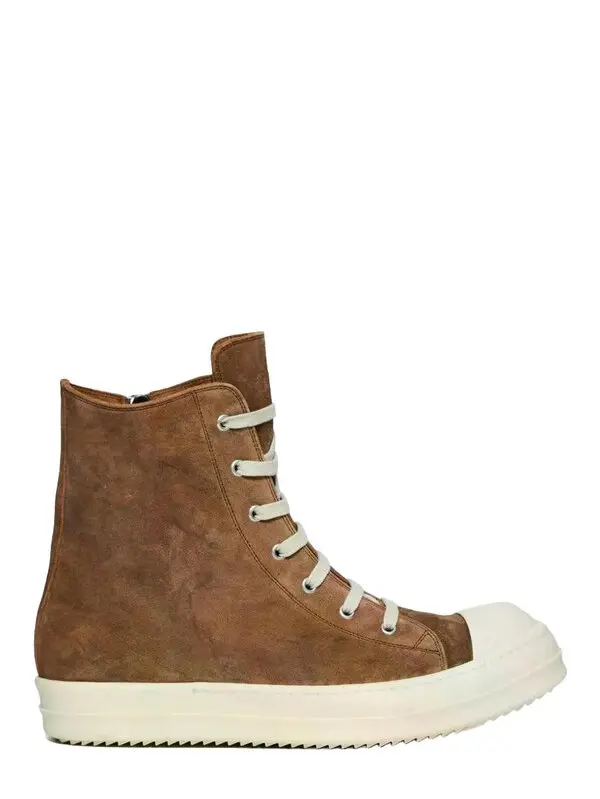 Rick Owens Lace-up Zip Sneakers - Brown