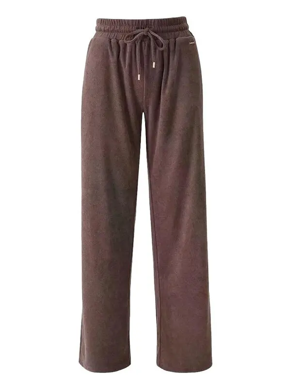 Melissa Odabash Betty Drawstring Track Pants - Brown