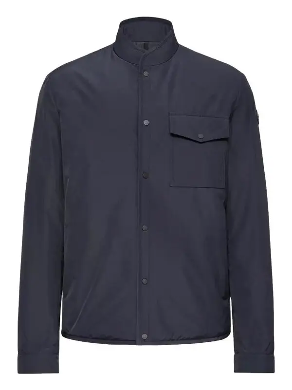Moncler Flap Pocket High Neck Jacket - Blue