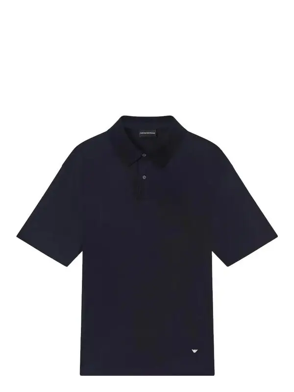 Emporio Armani Logo-detail Polo Shirt - Blue