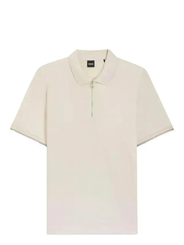 BOSS Cotton-piqué Polo Shirt - Neutrals