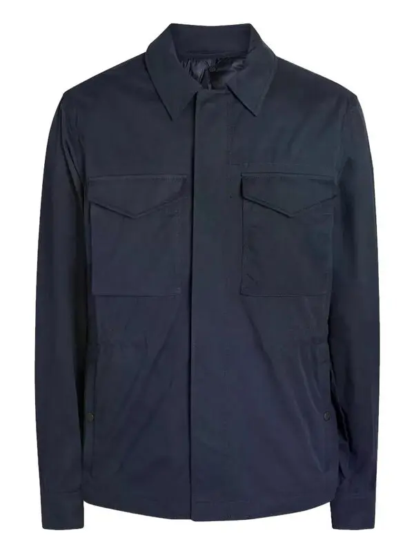 Moncler Roquille Reversible Down Shirt Jacket - Blue