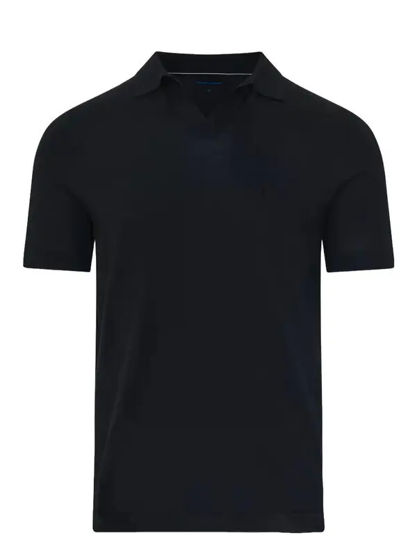 PATRICK ASSARAF Short-sleeve Polo-collar T-shirt - Black