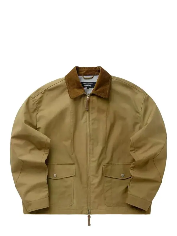 Comme Des Garçons Corduroy-collar Pocket Jacket - Neutrals
