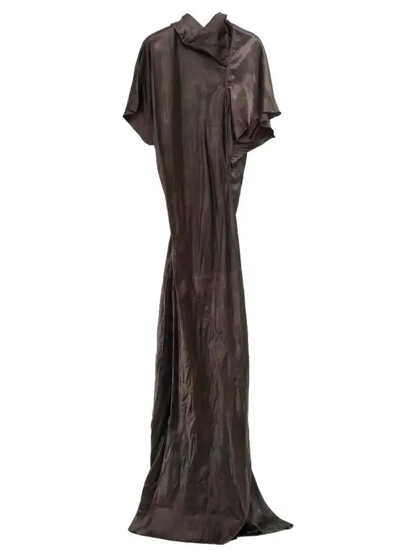 Rick Owens Draped Design Dress - Brown