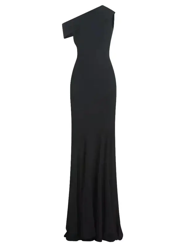 COLLINI MILANO Anna One-shoulder Maxi Dress - Black