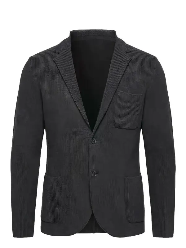 PATRICK ASSARAF Ribbed Pocket Jacket - Grey
