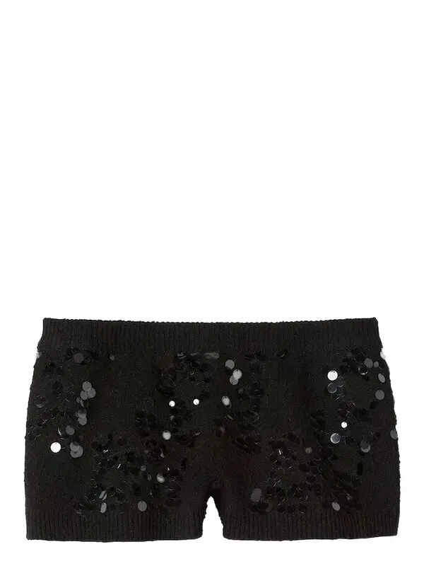Gucci Sequin Mini Shorts - Black