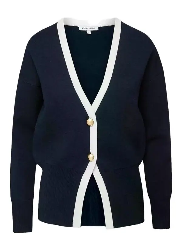 Veronica Beard Buttoned V-neck Knitwear - Blue