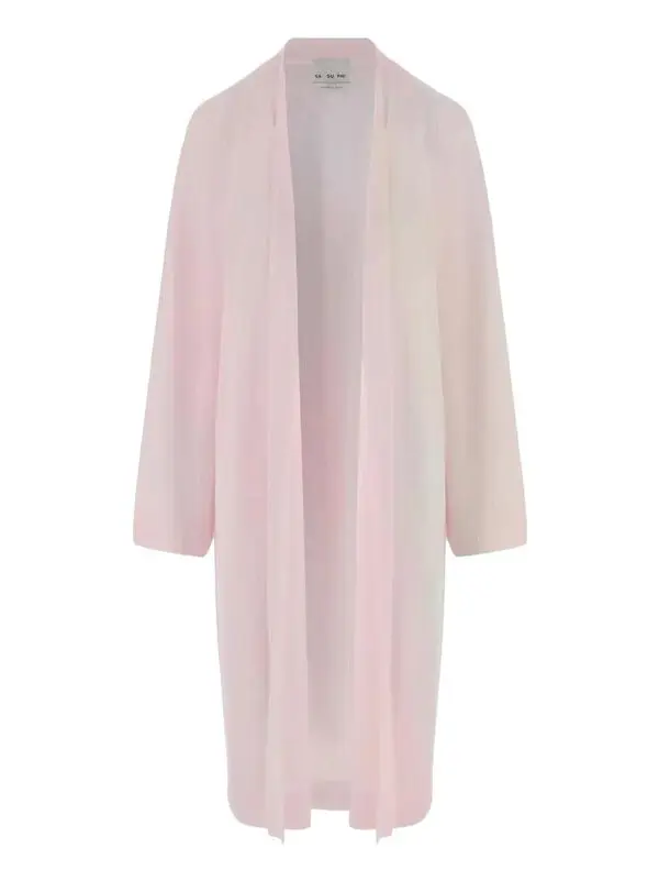 SA SU PHI Open-front Long-sleeve Coat - Pink