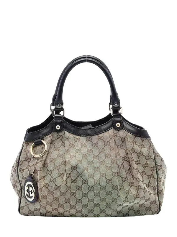 Gucci Medium Gg Canvas Sukey Tote - Brown