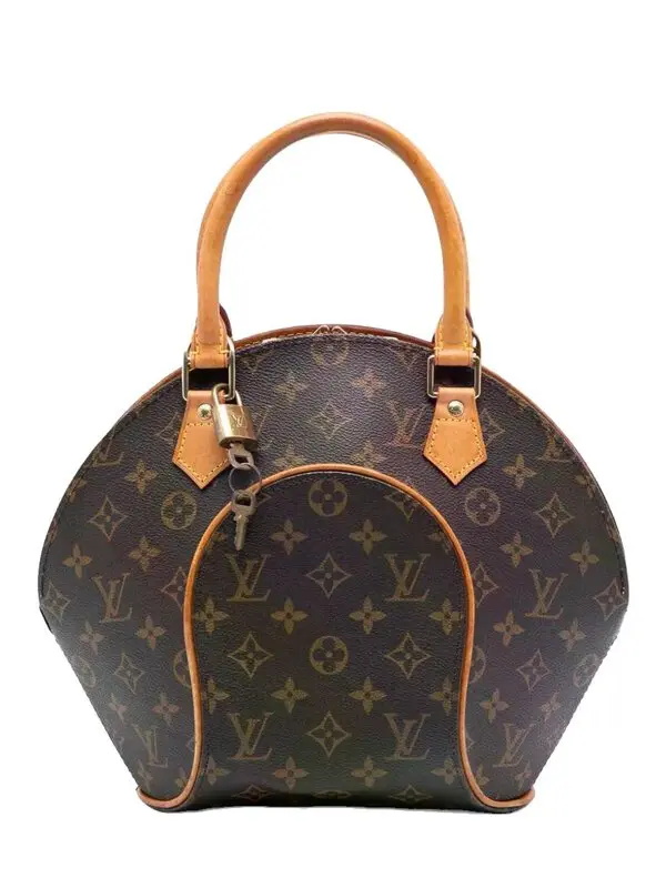 LOUIS VUITTON 2001 Monogram Ellipse Pm Handbag - Brown