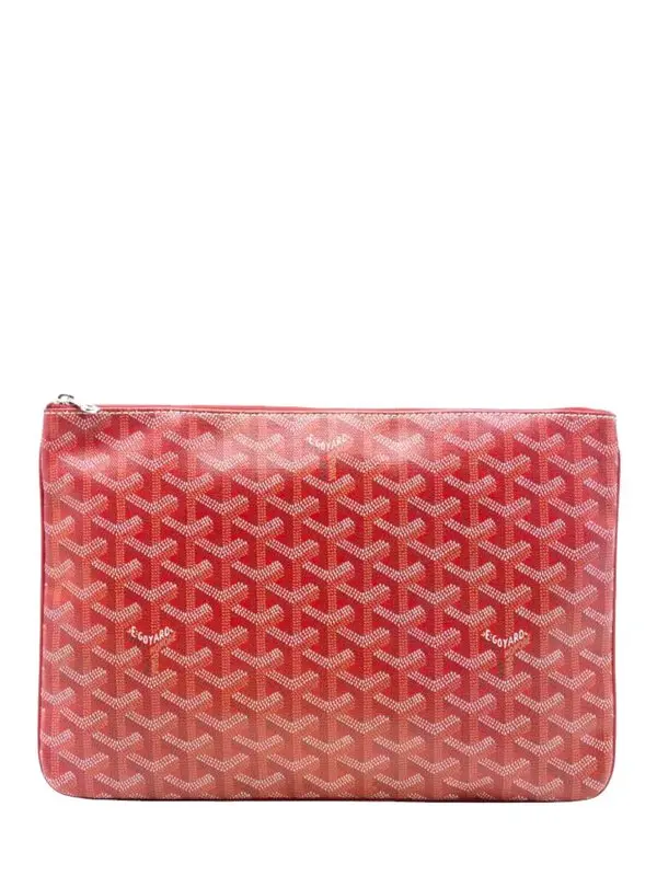 Goyard 2017 Ine Senat Mm Clutch Bag - Red