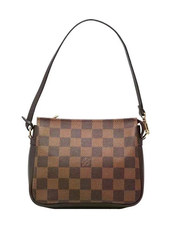 LOUIS VUITTON 2000 Damier Ebene Trousse Pochette Handbag - Brown