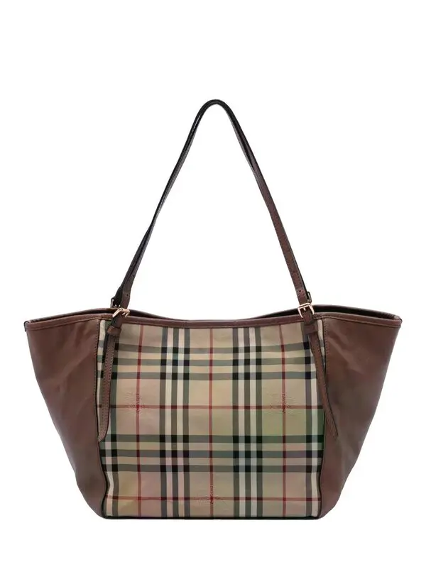 Burberry Haymarket Check Canterbury Tote Bag - Brown