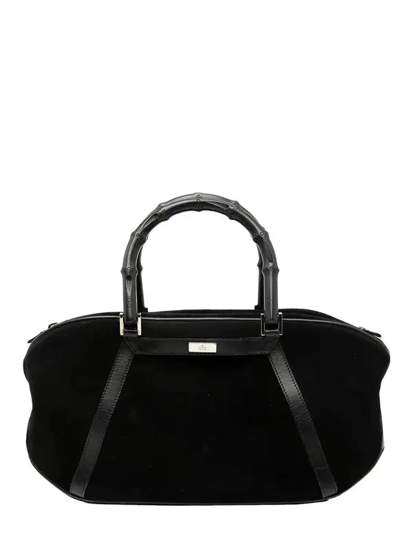 Gucci 20th Century Bamboo Handle Handbag - Black
