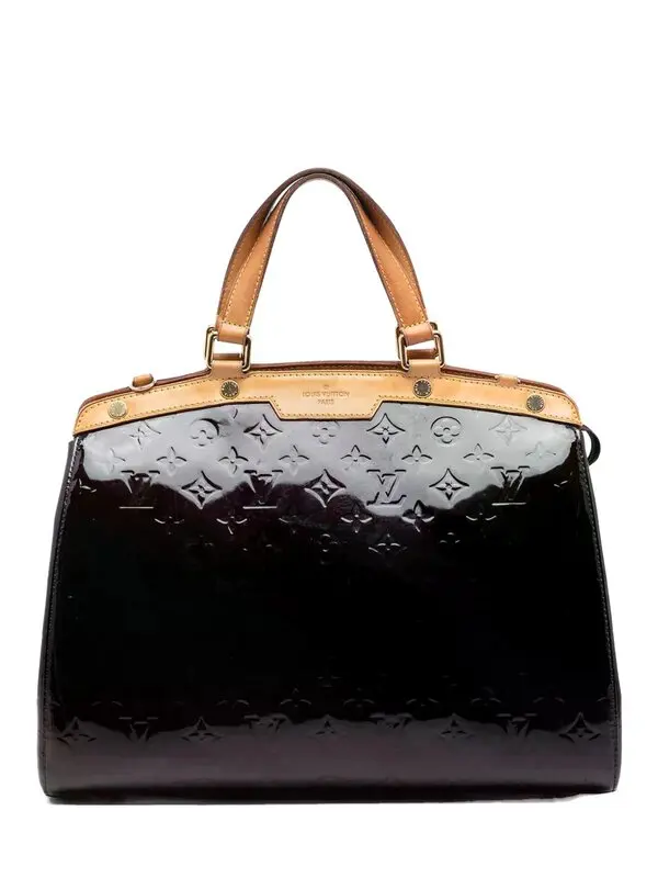 LOUIS VUITTON 2012 Monogram Vernis Brea Gm Satchel - Purple