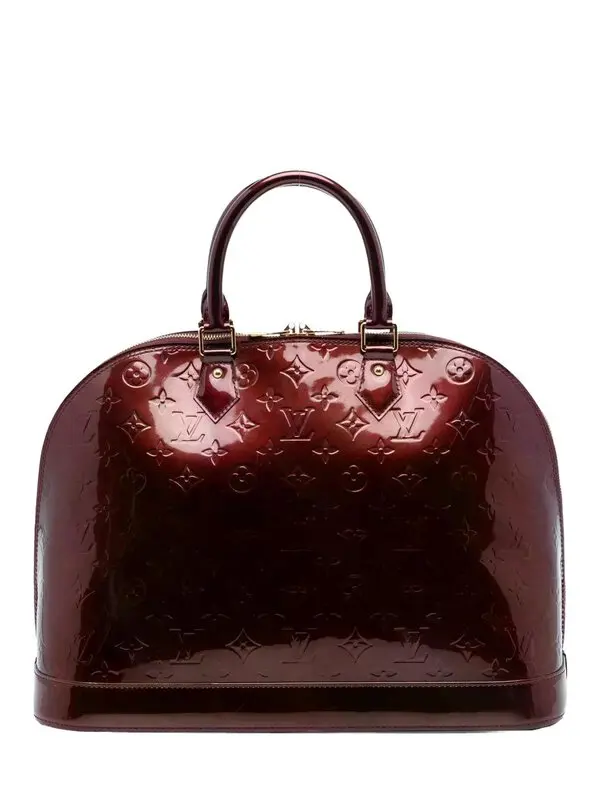LOUIS VUITTON 2010 Monogram Vernis Alma Gm Handbag - Red