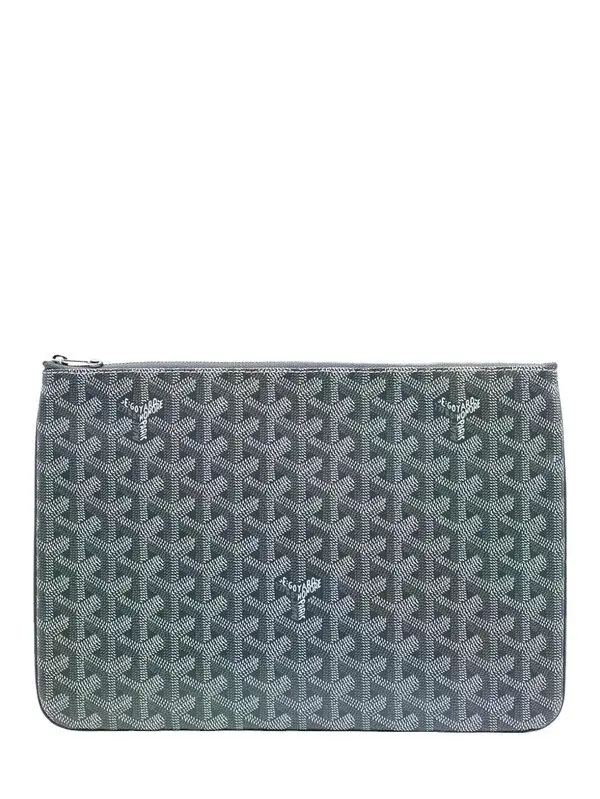 Goyard 2023 Ine Senat Mm Clutch Bag - Grey