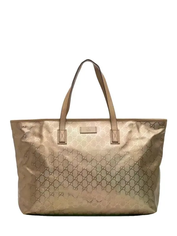 Gucci Gg Imprime Large Tote Bag - Gold