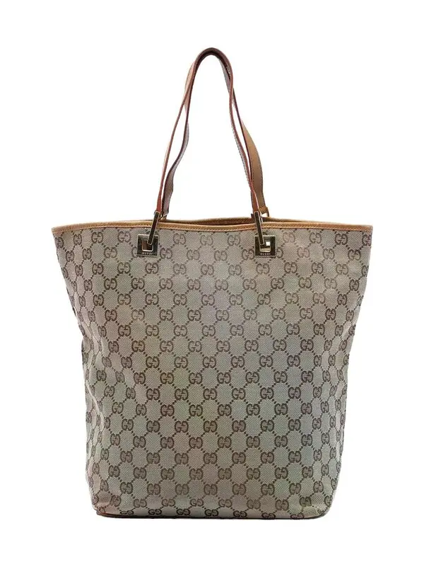Gucci Gg Canvas Tote Bag - Brown