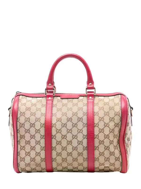 Gucci Gg Canvas Joy Boston Satchel - Brown