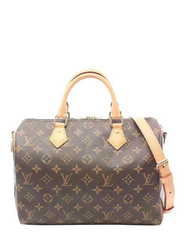 LOUIS VUITTON 2018 Monogram Speedy Bandouliere 30 Satchel - Brown