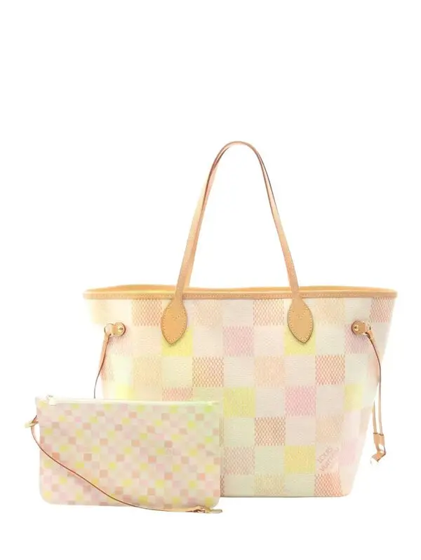 LOUIS VUITTON Damier Licious Neverfull Mm Tote Bag - Pink