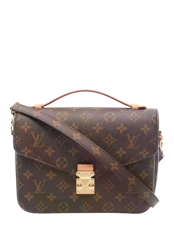 LOUIS VUITTON 2021-2026 Monogram Pochette Metis Satchel - Brown