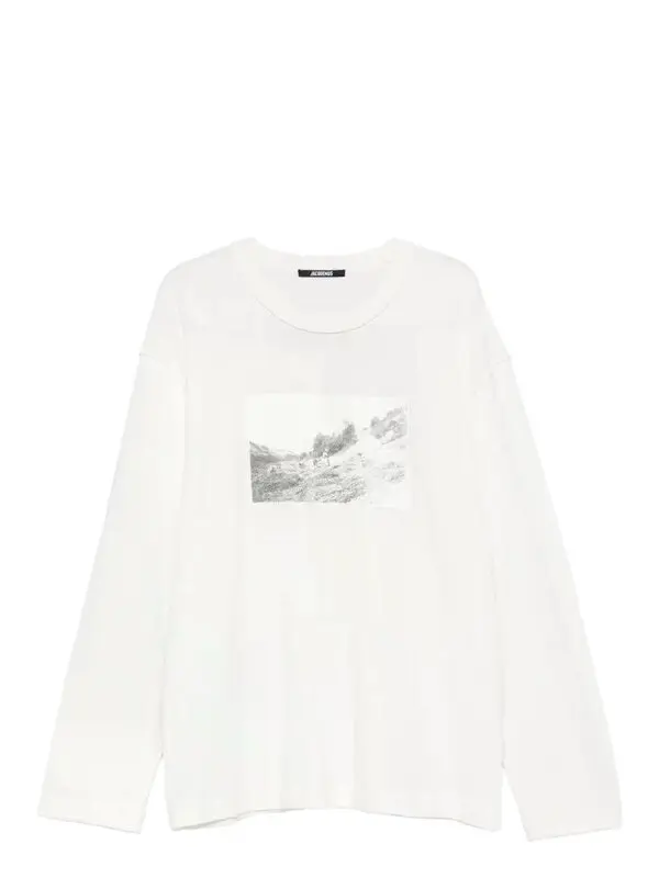 Jacquemus Graphic Long-sleeve T-shirt - White