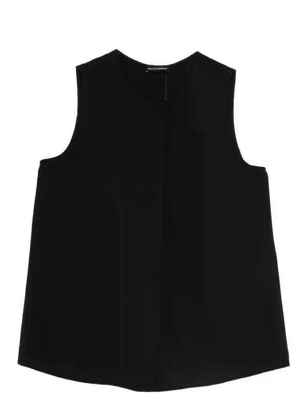 Emporio Armani Sleeveless Blouse - Black