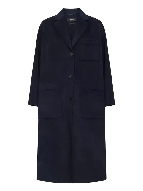 Max Mara Single-breasted Coat - Blue