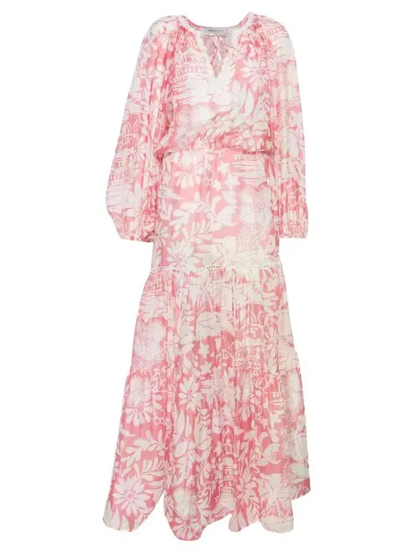 ERMANNO FIRENZE Floral-print Maxi Dress - Pink