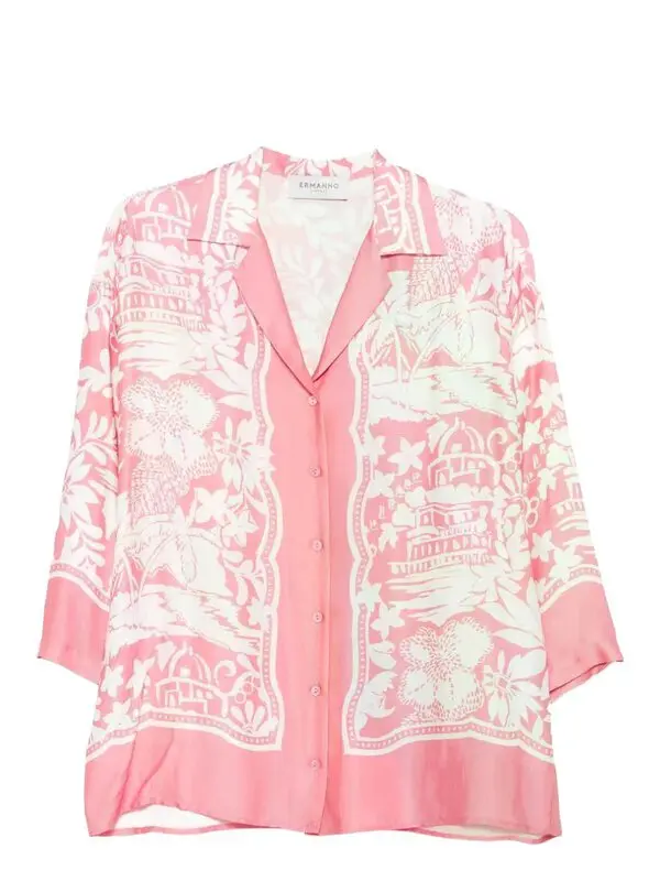 ERMANNO FIRENZE Floral-print Shirt - Pink