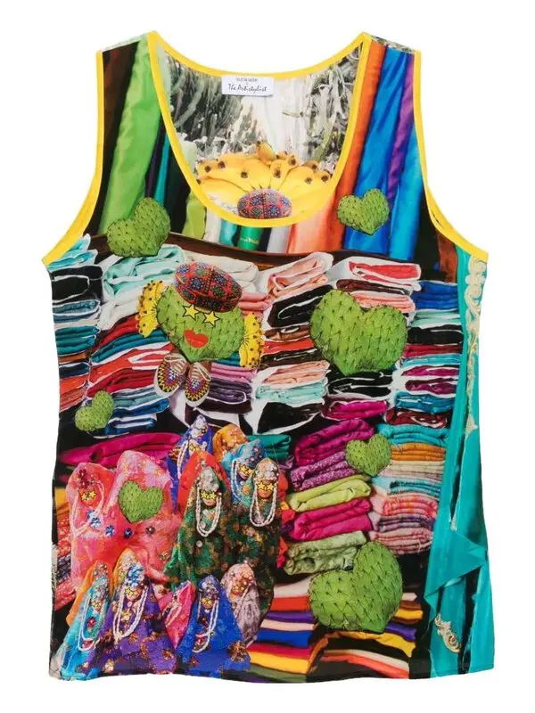 The Artistylist Printed Tank Top - Blue