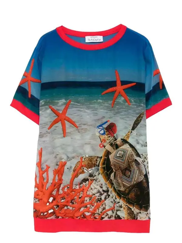 The Artistylist Printed T-shirt - Blue