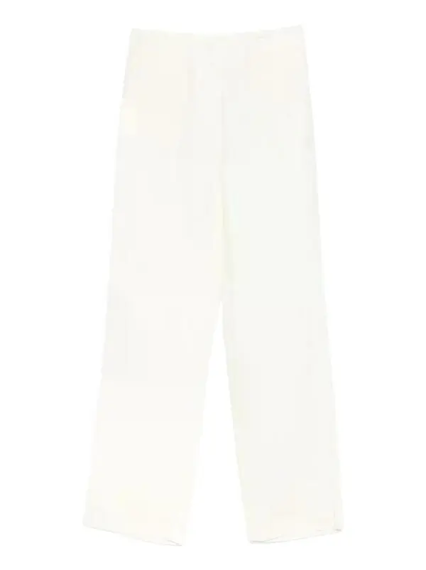 Patrizia Pepe Dart-detail Trousers - Neutrals
