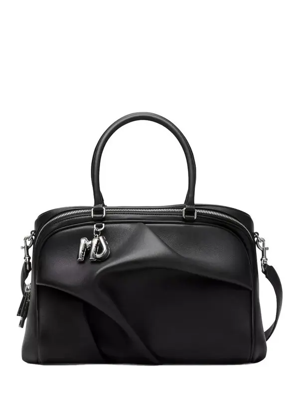 Marc Jacobs Tote Bag With Logo Charm - Black