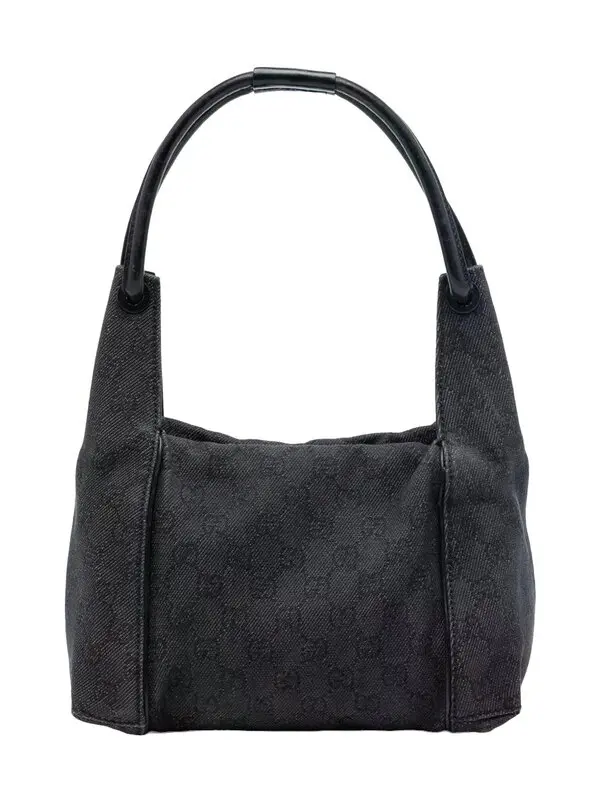 Gucci Gg Denim Handbag - Black