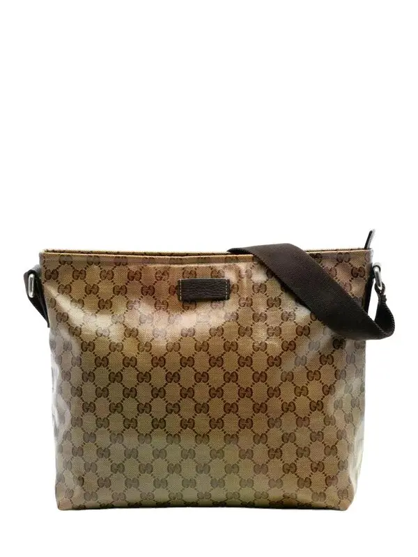 Gucci Gg Crystal Crossbody Bag - Brown