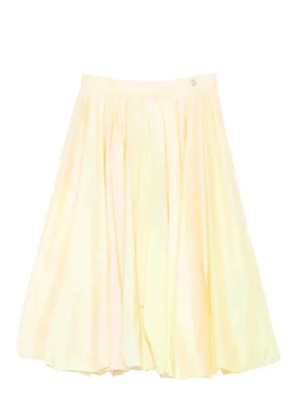CURIEL Gathered Skirt - Yellow