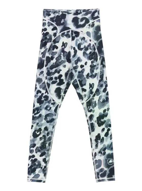 Adidas By Stella McCartney Animal Print Performance Trousers - White