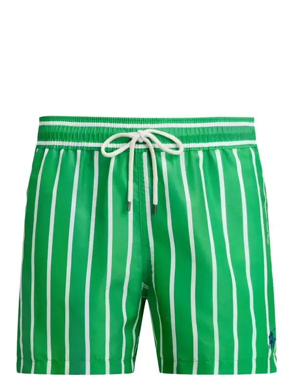 Polo Ralph Lauren Traveler Striped Swim Shorts - Green