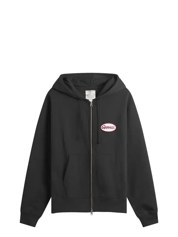 Gramicci Oval Patch Zip Hoodie - Vintage Black