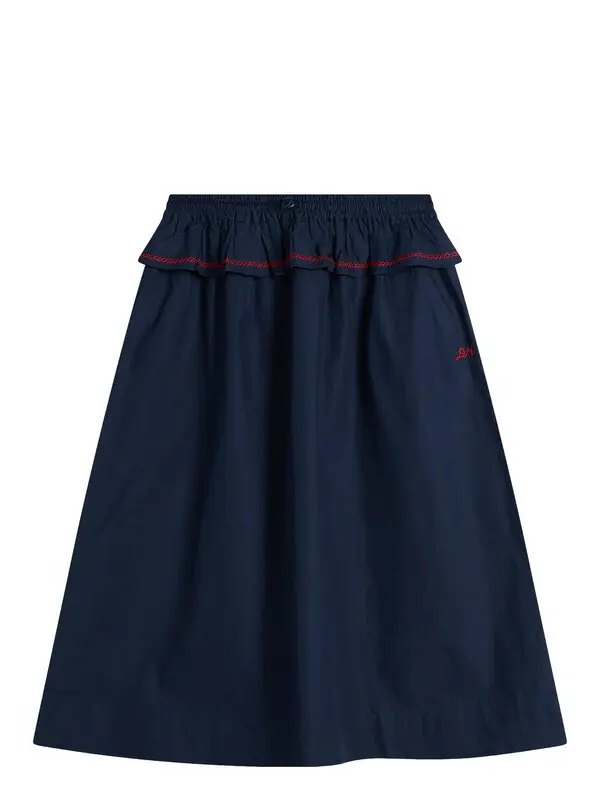 DAMSON MADDER Sigrid Midi Skirt - Navy
