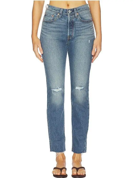 LEVI'S 501 Straight Leg Jeans - Blue