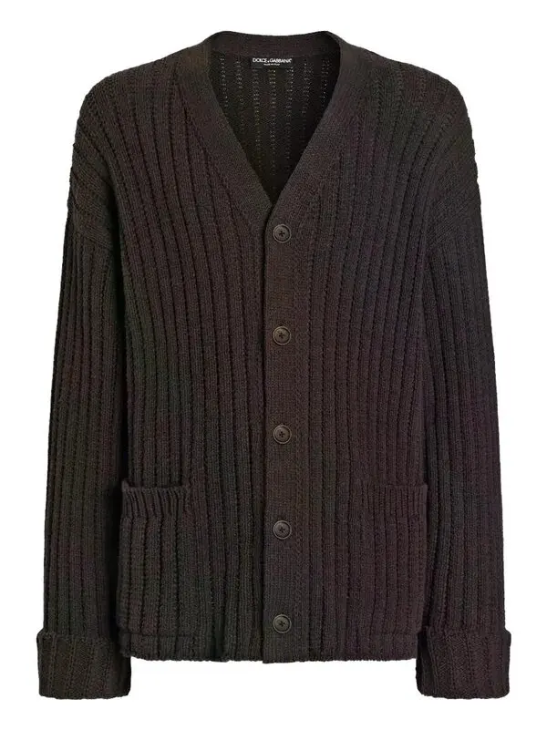Dolce & Gabbana Cotton-blend Cardigan - Brown