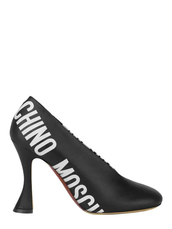 Moschino Logo-print Pumps - Black