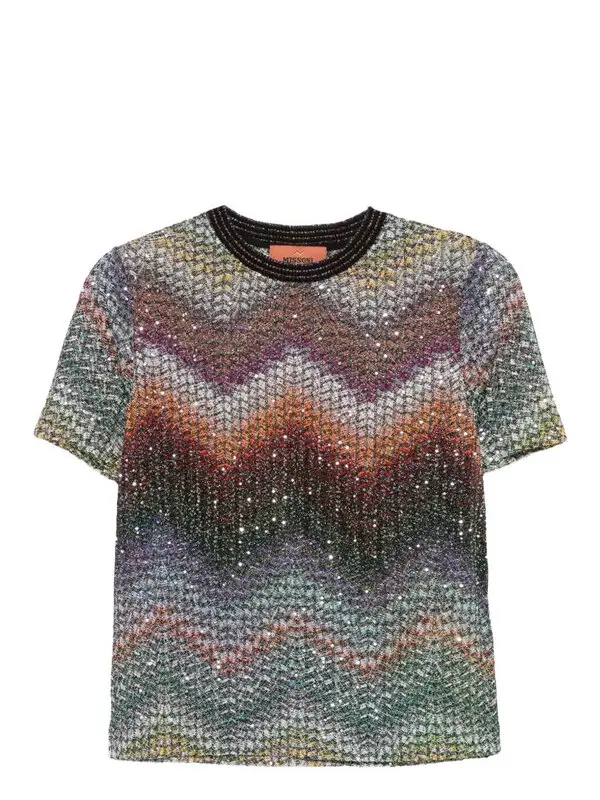 Missoni Embellished T-shirt - Orange